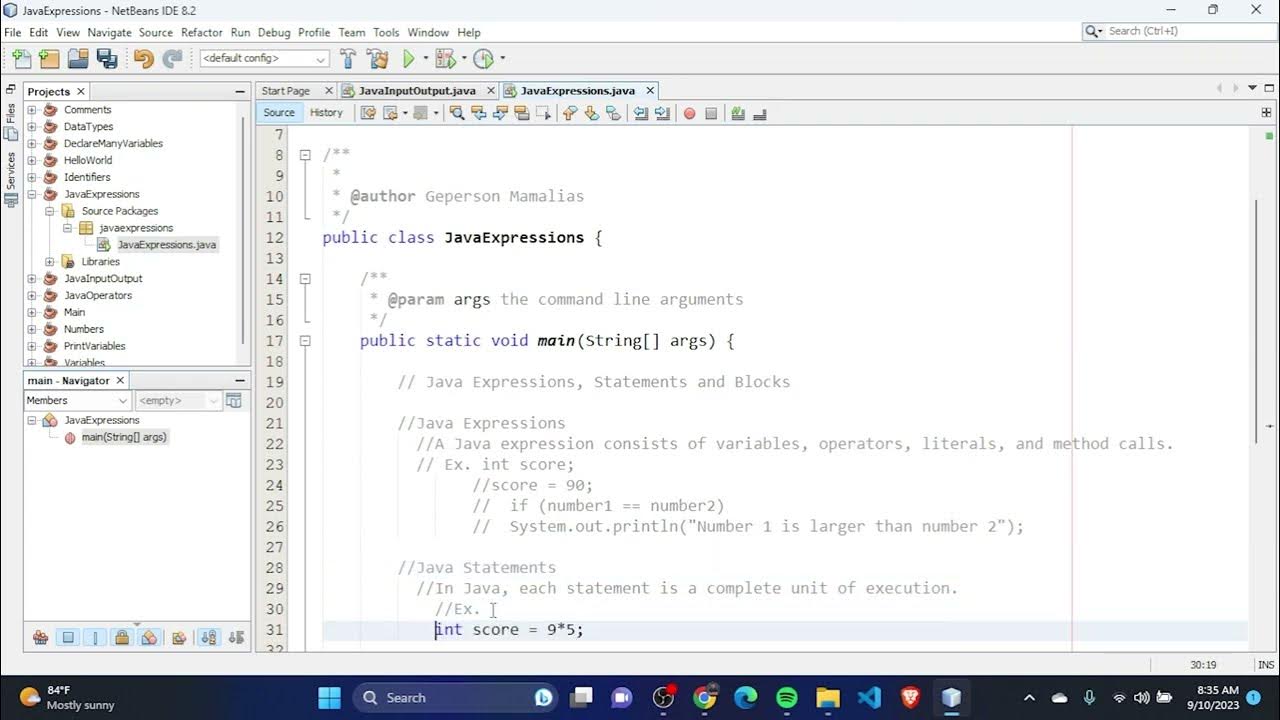 Java Part 17 - Java Expressions Statements and Blocks - YouTube