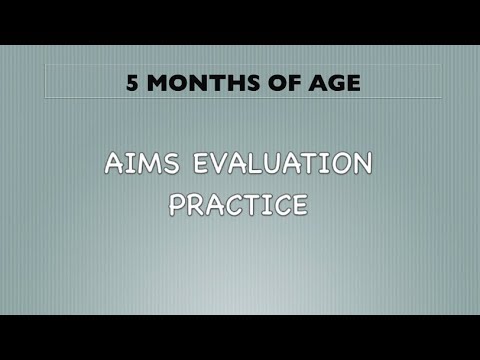 AIMS Evaluation Practice 3 to 11 month old - YouTube