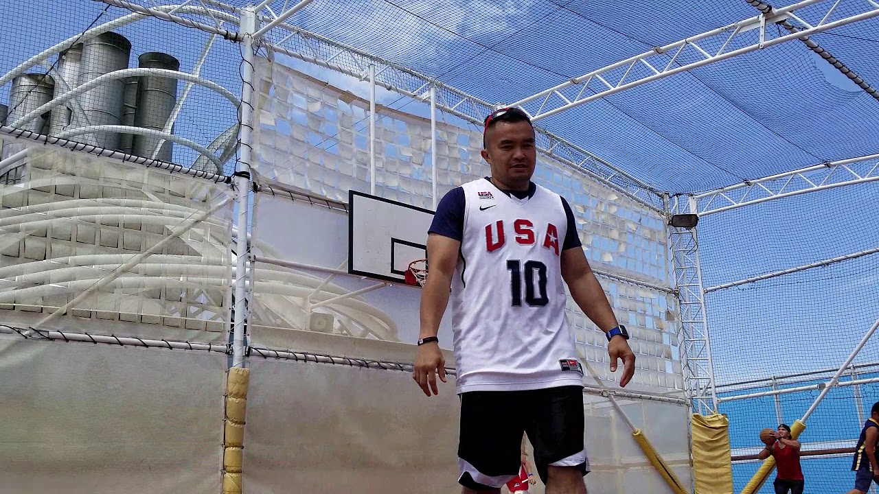 Part 2. Basketball hoop shoot around on Princess Cruise - YouTube