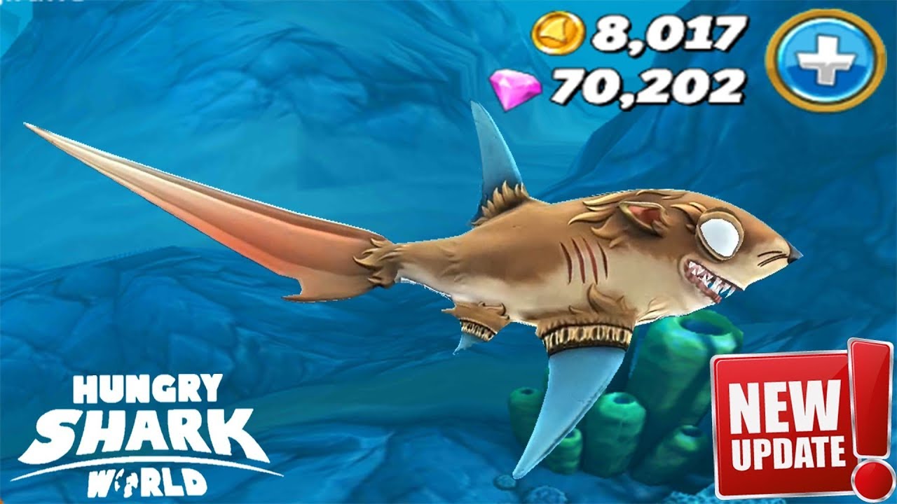 Hungry Shark World - New Update - Squeaker Skin Shark | Android ...