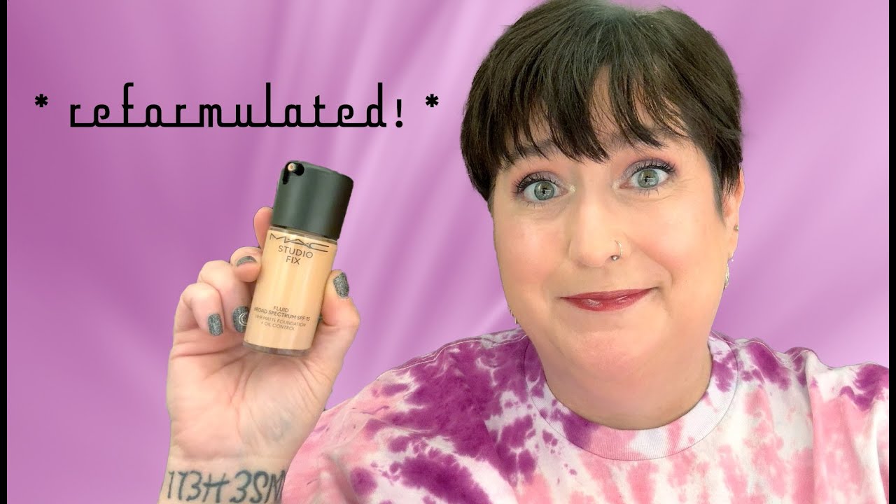 MAC STUDIO FIX FLUID * REFORMULATED * | Dry Skin Review & Wear Test ...