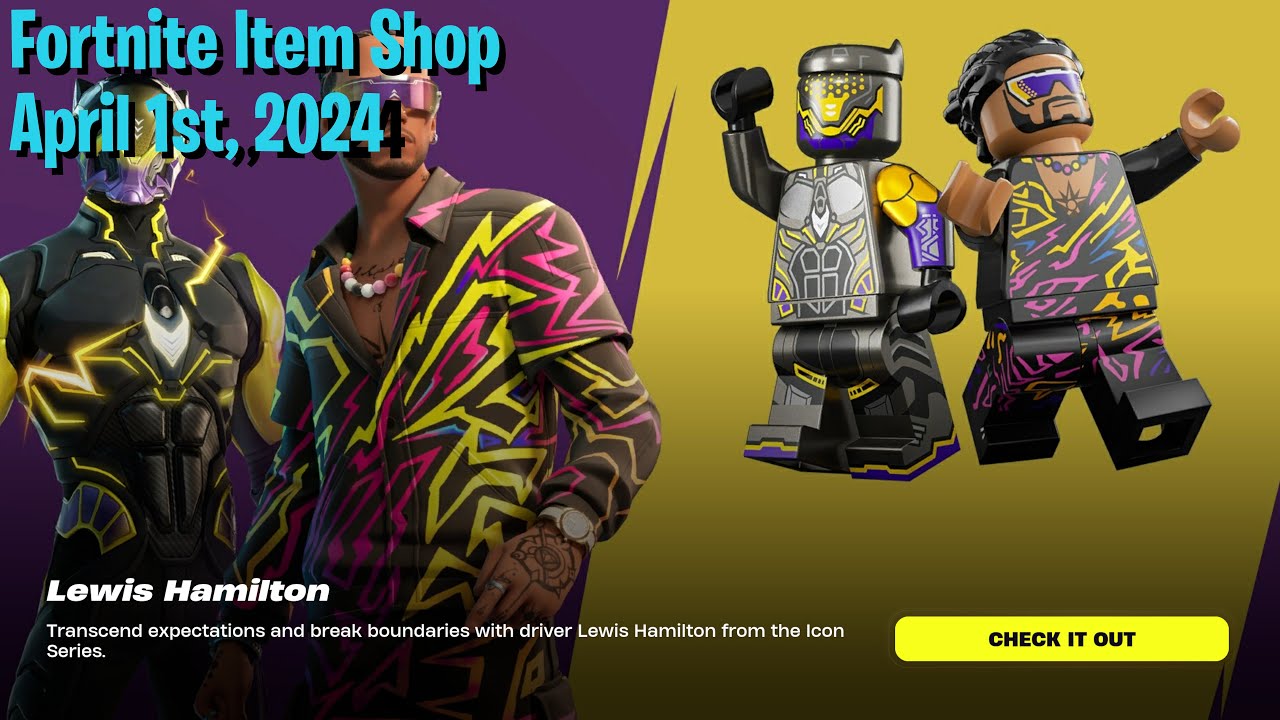 🌟 Fortnite Item Shop | Lewis Hamilton Skin Returning! - YouTube