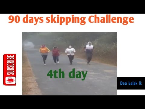 90 days skipping Challenge , 4th day - YouTube