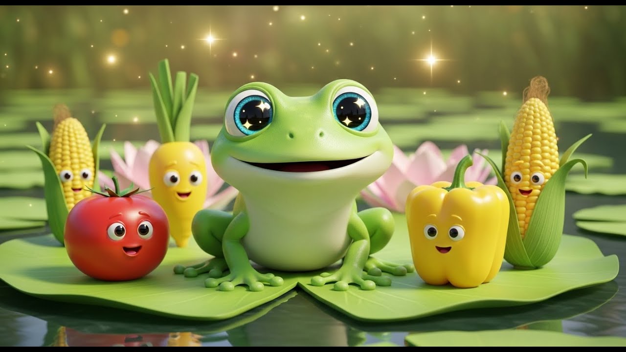 Learn 20 Popular Vegetables Names with Frog 🥕🌽🍅 | Fun Vegetable ...