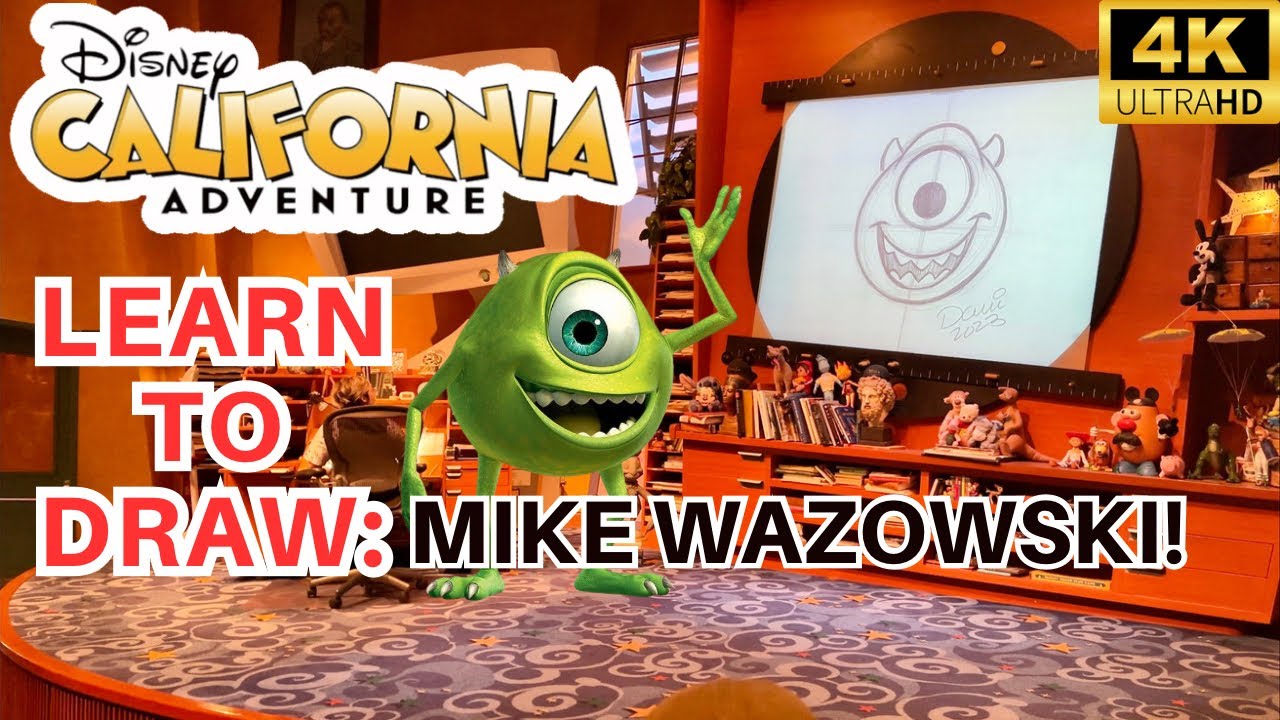 How to Draw Mike Wazowski | Animation Academy Art Class at Disney ...