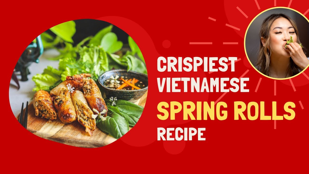 AUTHENTIC Vietnamese Fried Spring Rolls Rice Paper and Dipping Sauce ...