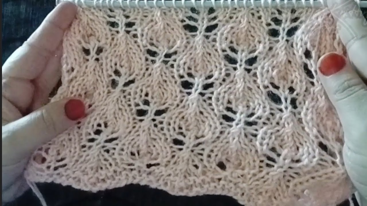 BEAUTIFUL LEAF LACE KNITTING PATTERN FOR SHAWLS, SCARVE'S AND LIGHT ...