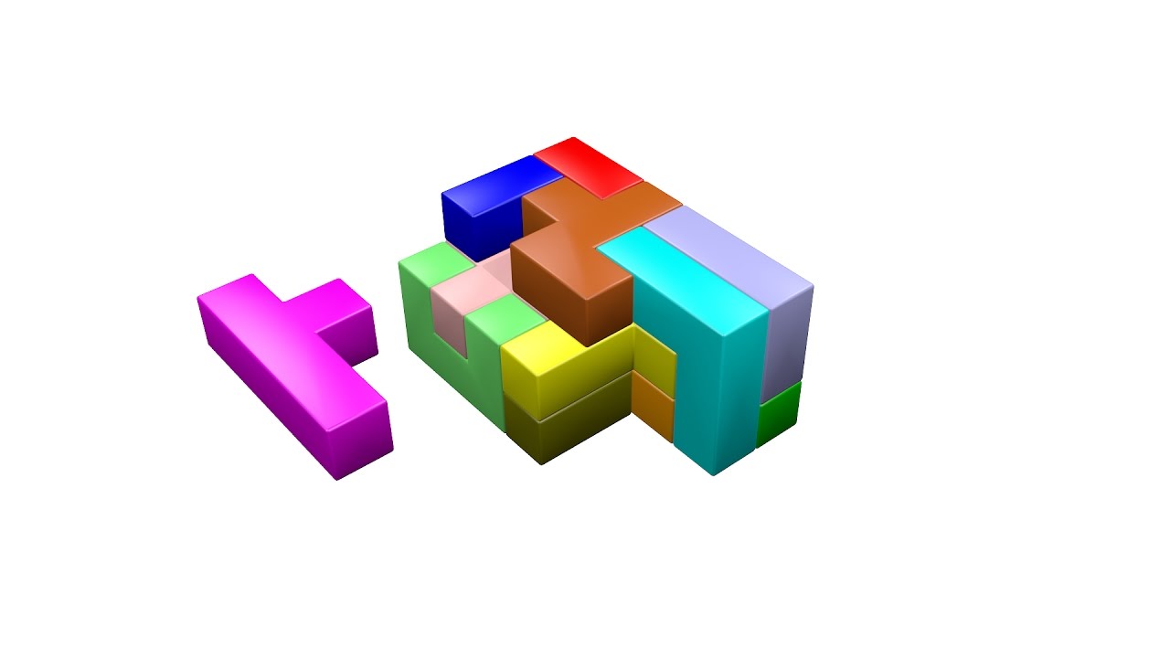 Pentomino 3D Figure P - YouTube