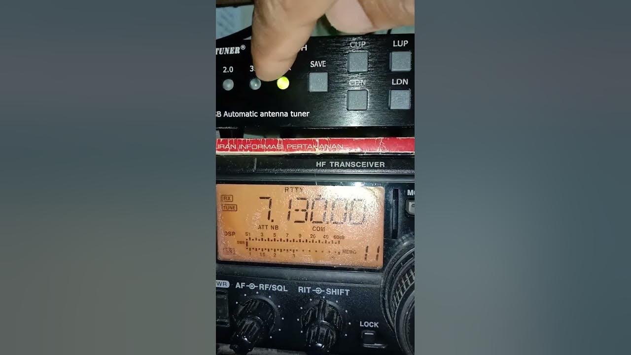 MAT-180H CARA SETTING PADA RADIO HF ICOM IC-718 - YouTube