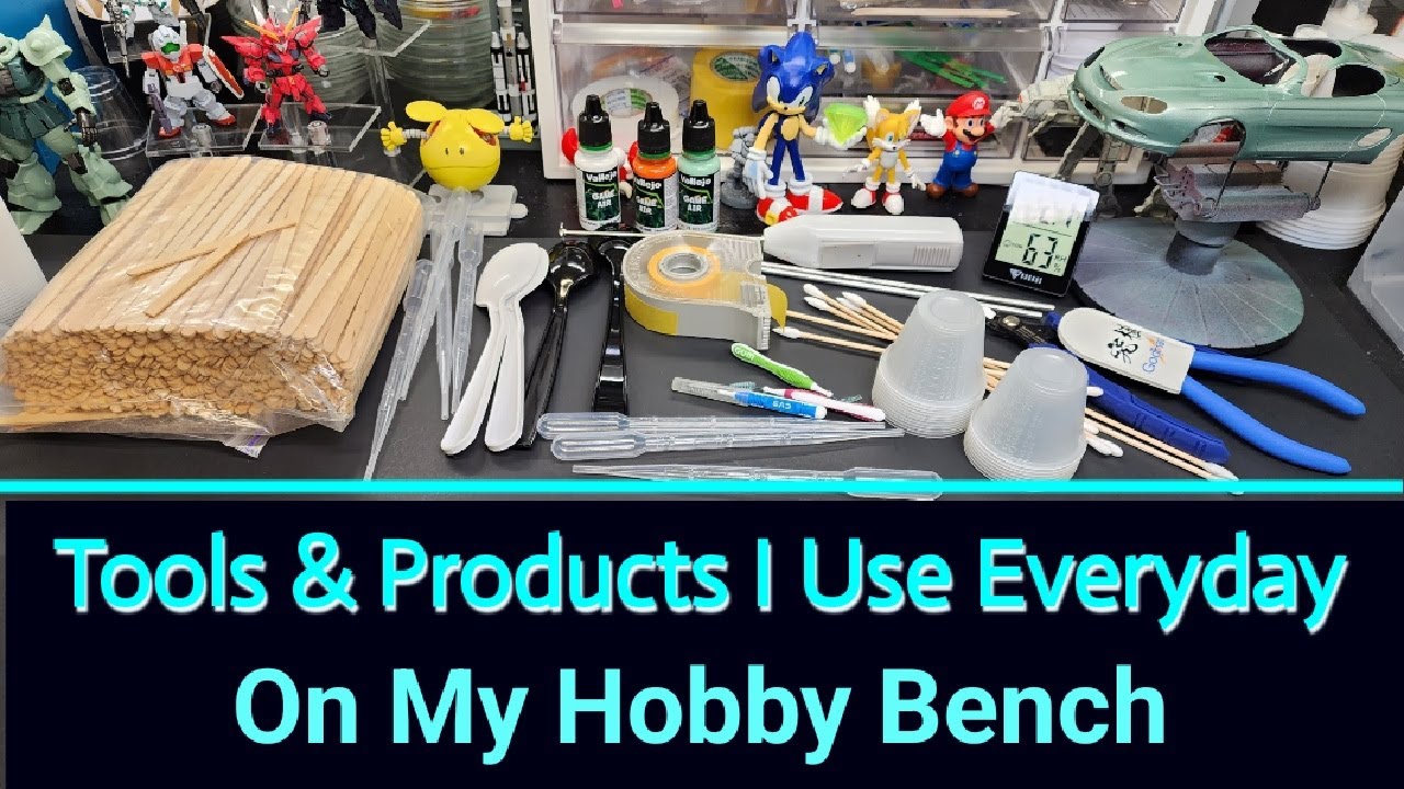 Tools & Products I Use Everyday On My Hobby Bench - YouTube