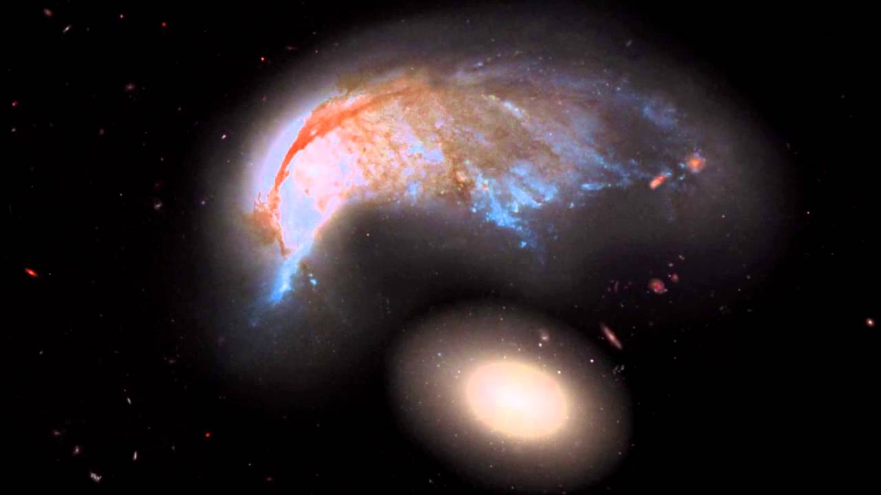 3D visualisation of Arp 142 - YouTube