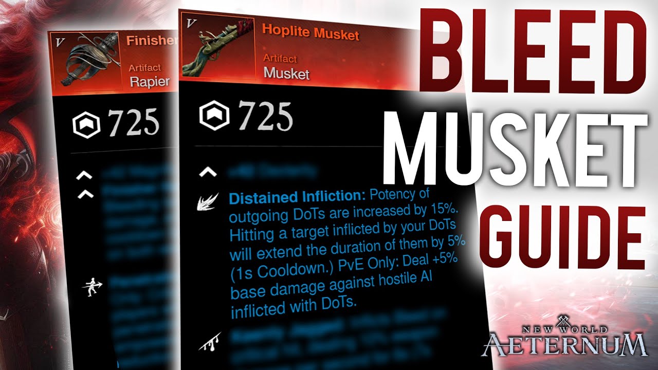 INSANE BLEED MUSKET RAPIER BUILD GUIDE PVP & PVE - New World Aeternum ...