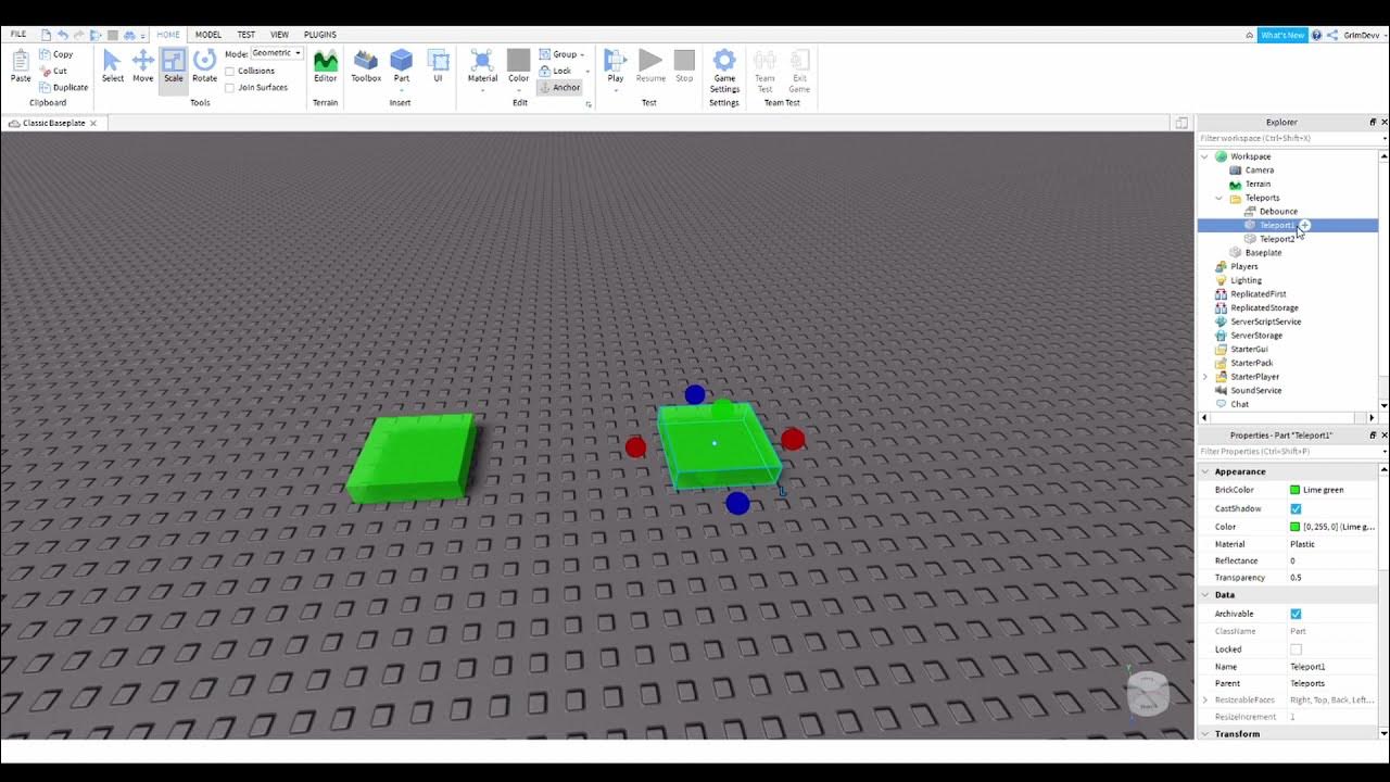 How to make a teleporting system (Roblox) - YouTube