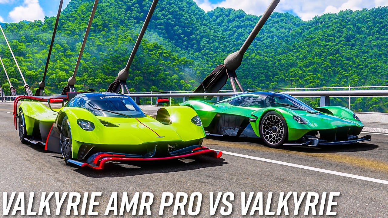 Aston Martin Valkyrie AMR Pro vs Aston Martin Valkyrie | Forza Horizon ...