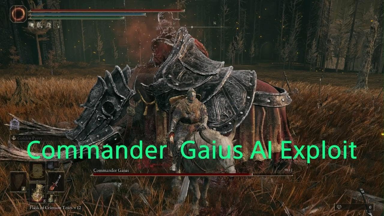 ELDEN RING - Commander Gaius AI Exploit - YouTube