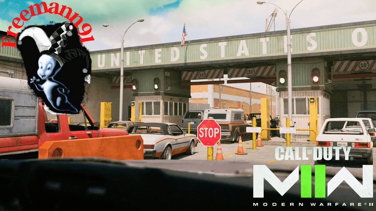 CoD Modern Warfare 2 Santa Sena Border Crossing Chaos - YouTube