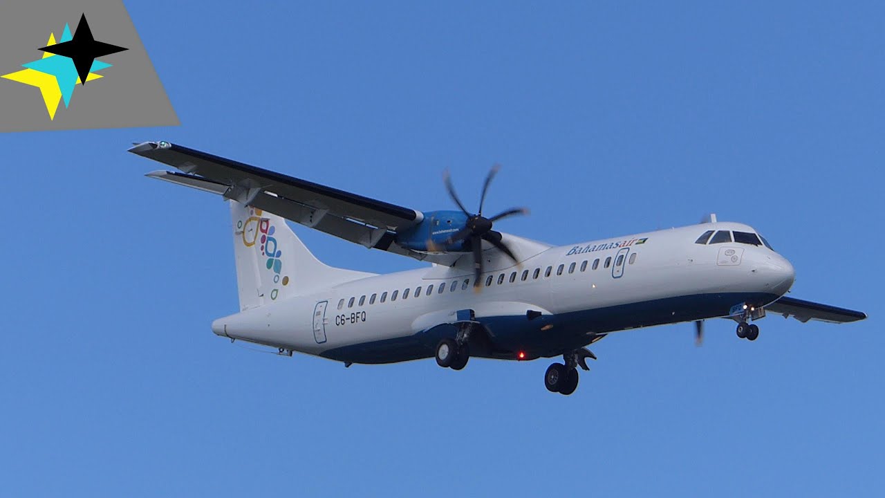 Bahamasair ATR 72-600 Delivery Flight - Low Fly Over - C6-BFQ - YouTube