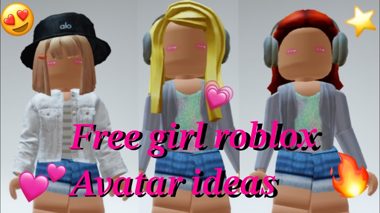 Free roblox girl avatars!💗🤩 - YouTube