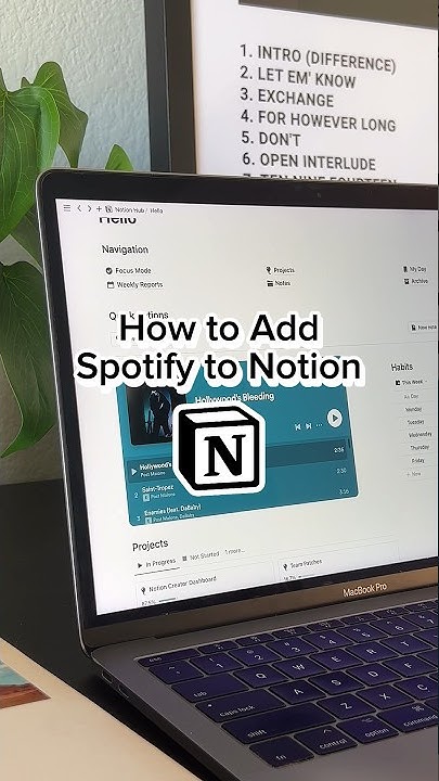 How to add Spotify to Notion #notion #notionapp #notiontips - YouTube