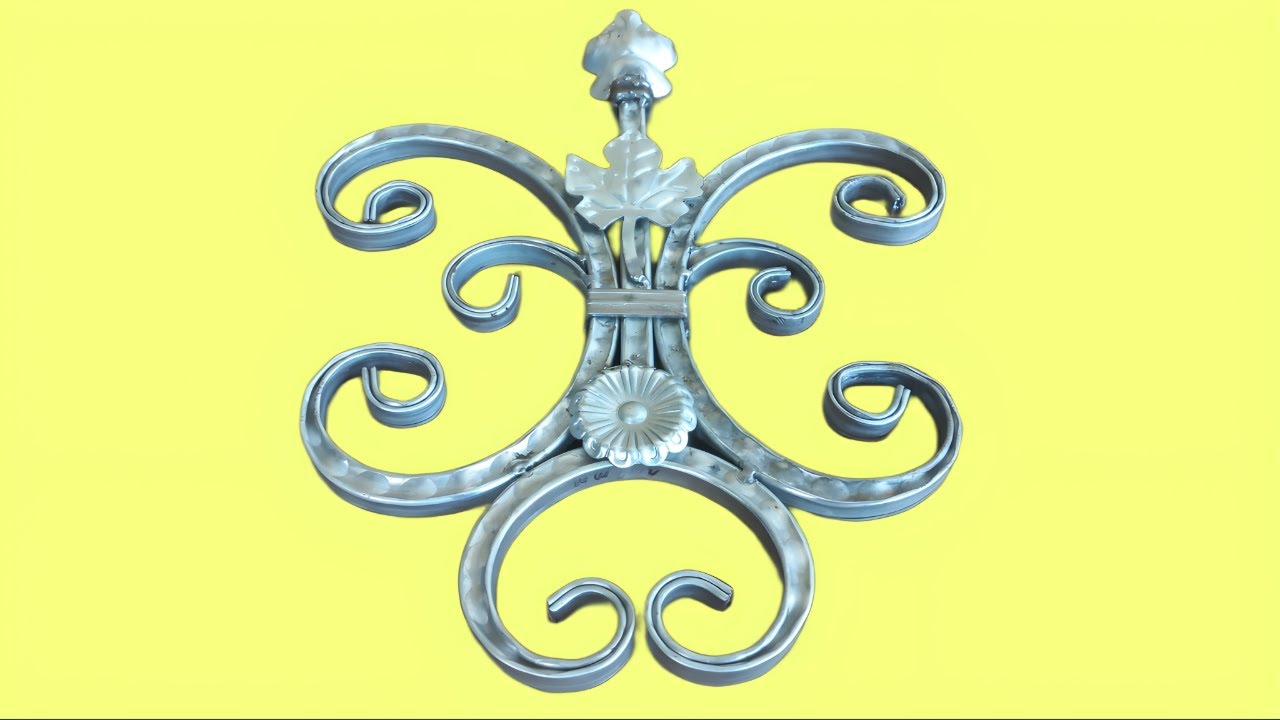 The welder's excellent artistic iron flower making skills - YouTube