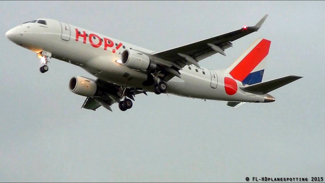 HOP! Embraer ERJ 170 & ATR 72 at Clermont-Fd Auvergne airport [CFE/LFLC ...