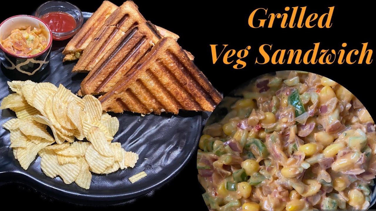 Grilled Veg Sandwich | Delicious Filling | Jhatpat Snacks | Easy to ...