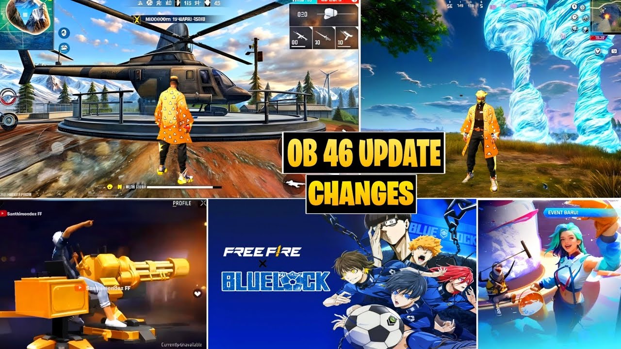 Top New Changes OB46 Update 😮🔥| New Helicopter, New Charecter, New Gun ...