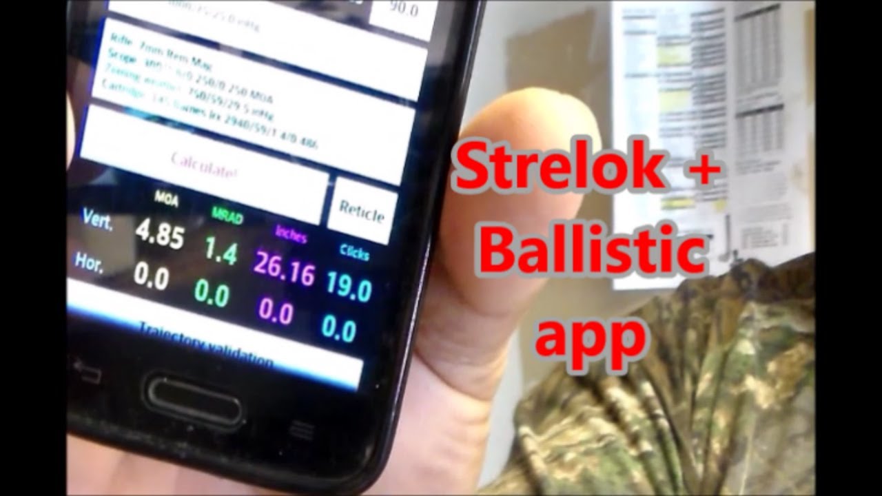 Strelok + Ballistic app. - YouTube