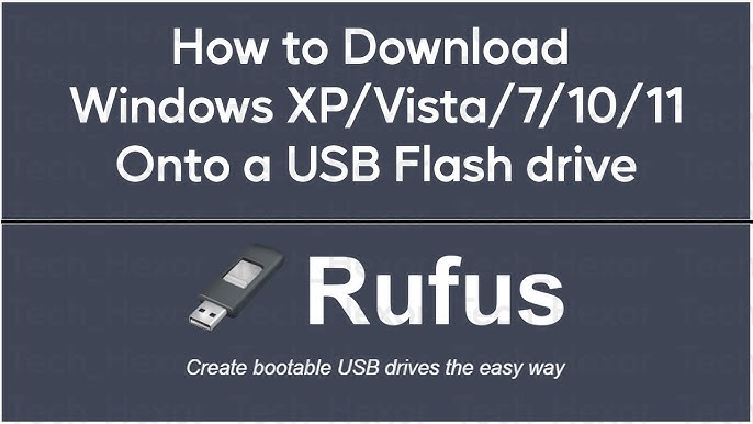Rufus Create Usb Drive Bootable The Easy Way Youtube