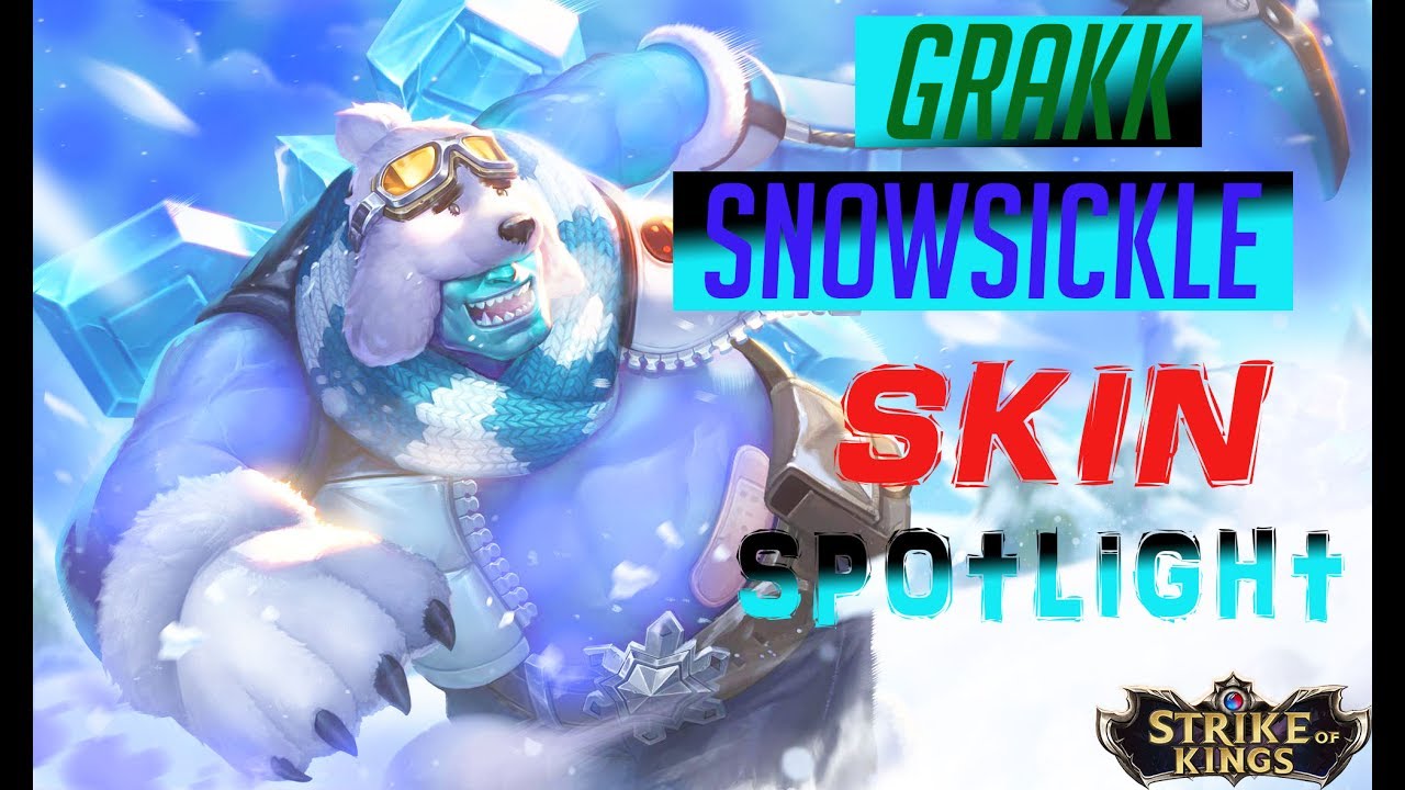 Grakk Snowsickle skin spotlight - Arena of Valor - YouTube