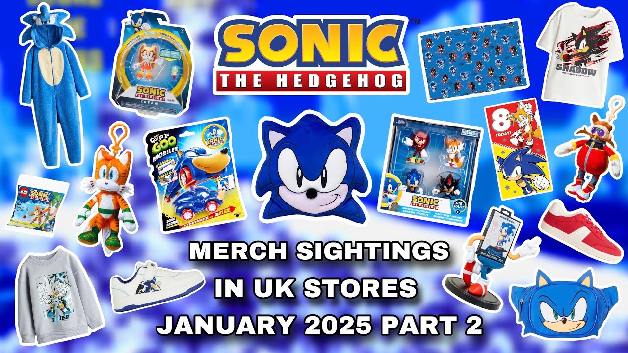 Sonic The Hedgehog Merch Sightings In UK Stores January 2025 Part 2 ...