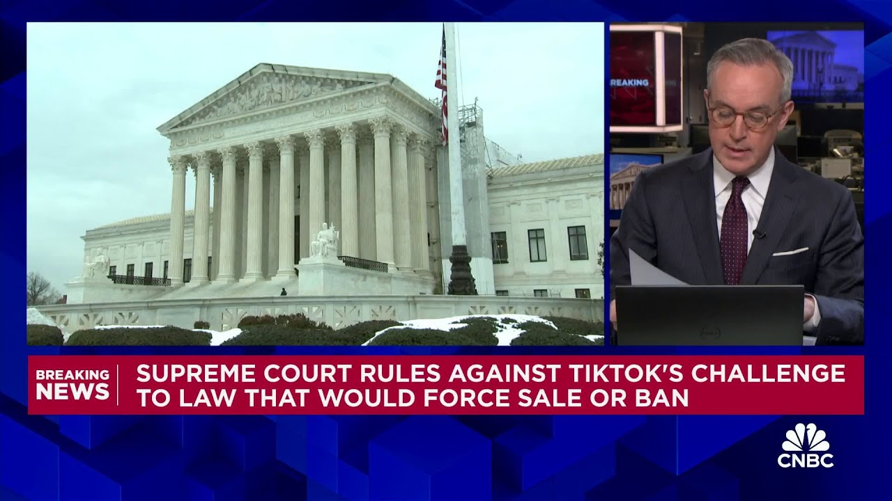 Supreme Court upholds TikTok ban - YouTube