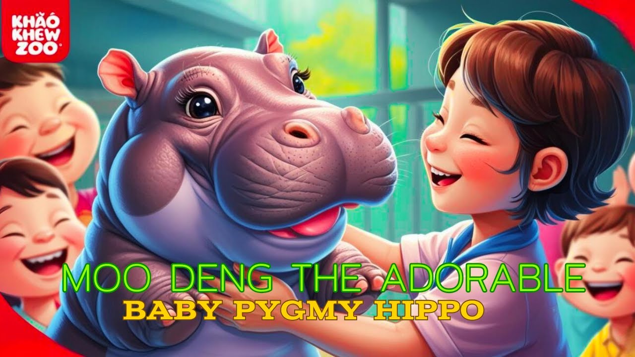 Moo Deng |The Adorable Baby Pygmy Hippo | Fun songs | #MooDeng # ...