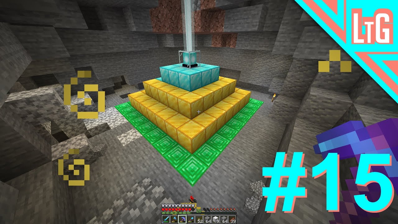 LubertCraft Live #15 - Minecraft Full Power Beacon - YouTube