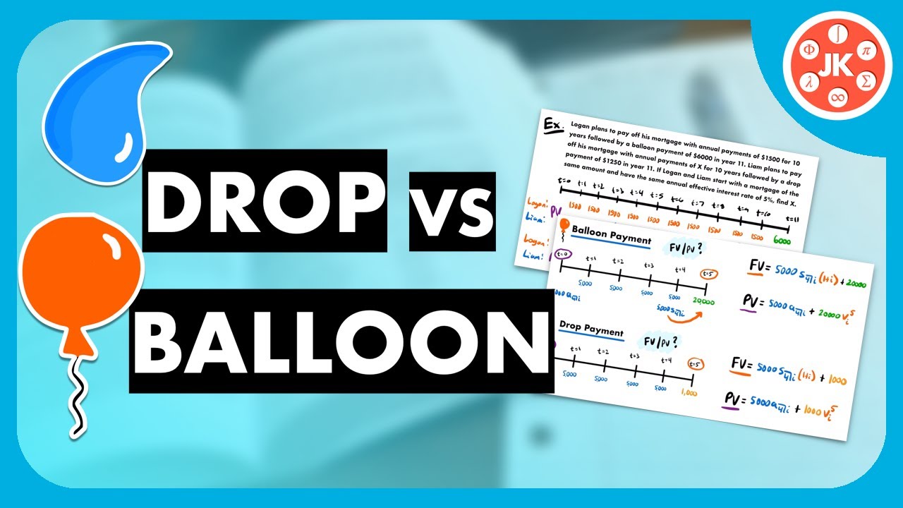Drop vs Balloon Payments | JK Math - YouTube