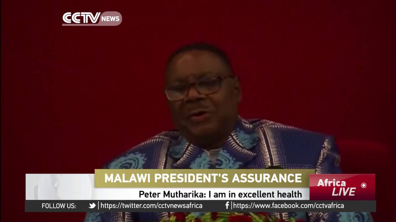 President Peter Mutharika says he’s in "excellent health" - YouTube