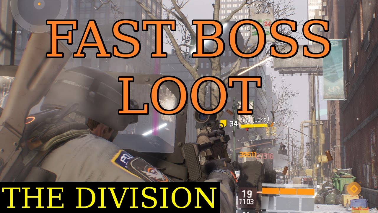 The Division - Fast Boss Loot Run Guide - YouTube
