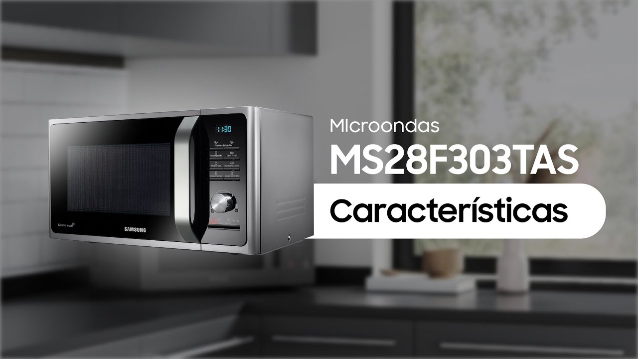 Microondas Samsung MS28F303TAS - Características - YouTube