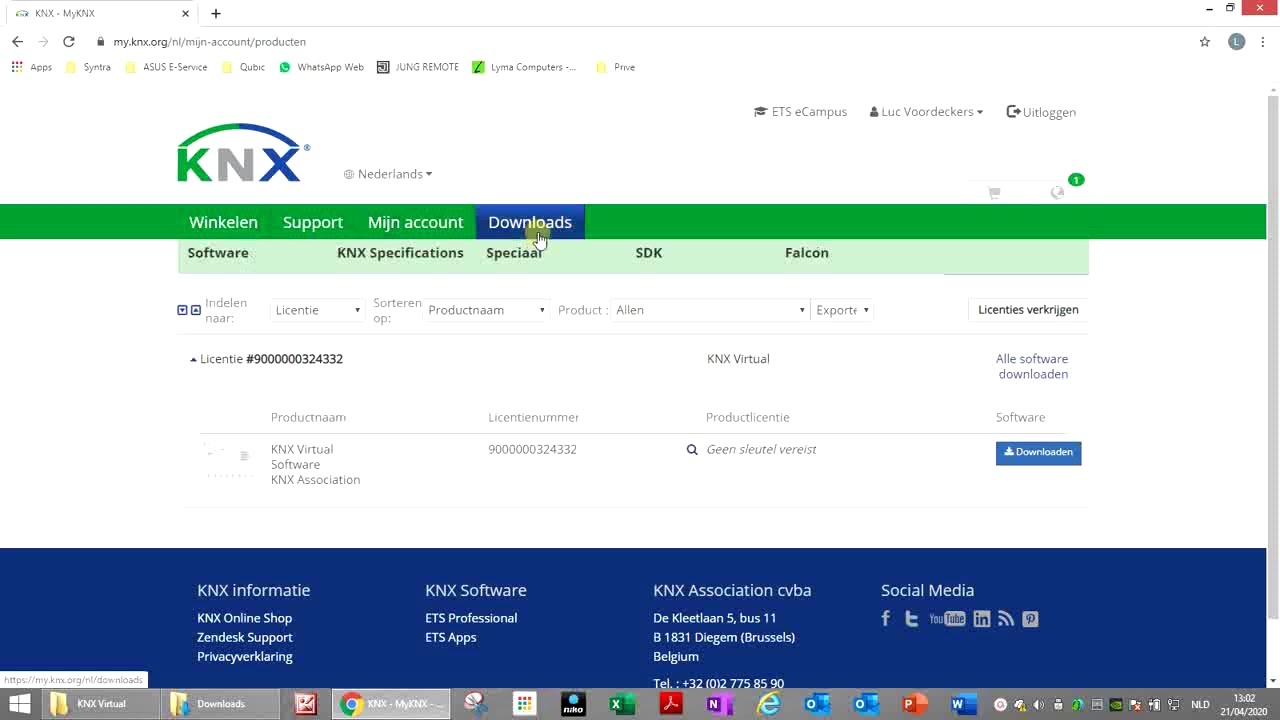 Downloaden en installeren software KNX Virtual - YouTube