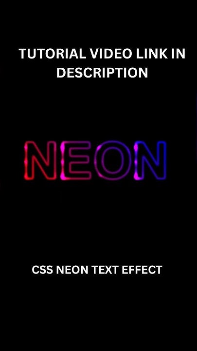Css Neon Text Glow Effect 😍 Shorts Neontexteffect Coding Cssanimation Texteffects