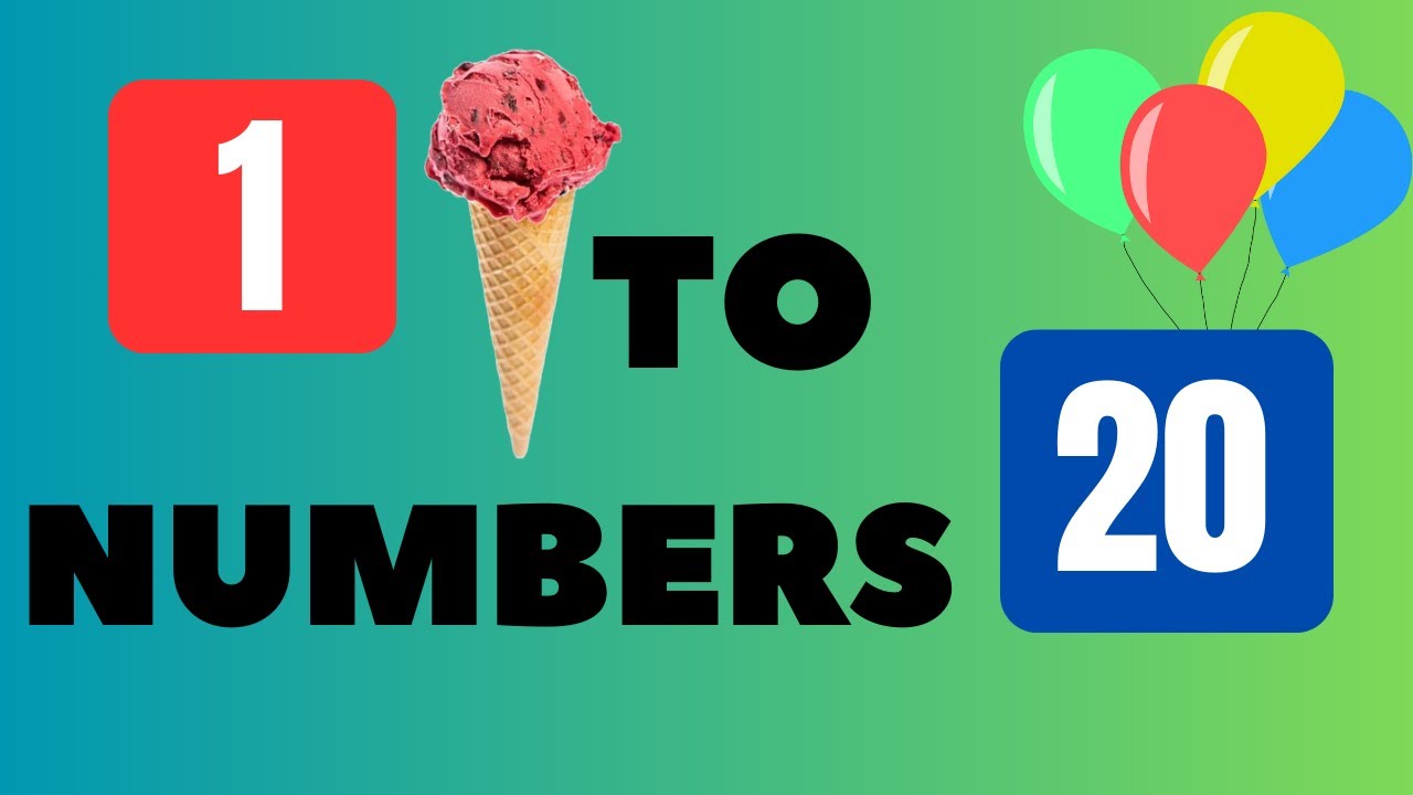Learn 1 to 20 Numbers| 123 Numbers | 1234 Counting for Kids | Cartoon ...