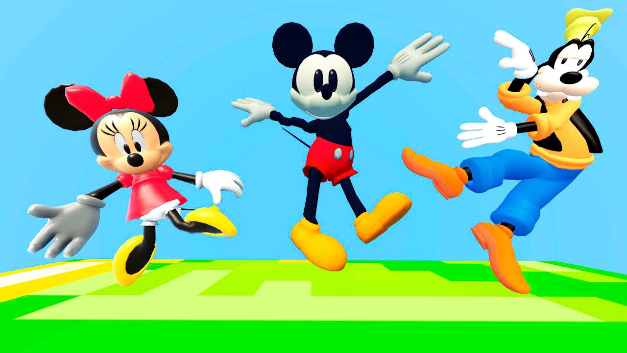 Gmod Ragdolls [Mickey Mouse vs Minnie Mouse] vol.1 - YouTube