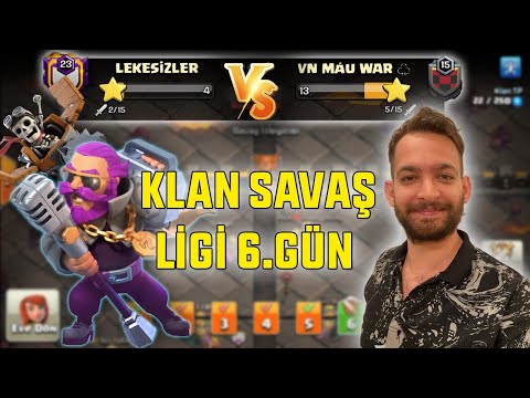 KRİTİK ! KLAN SAVAŞ LİGİ 6.GÜN SALDIRILARIMIZ CLASH OF CLANS