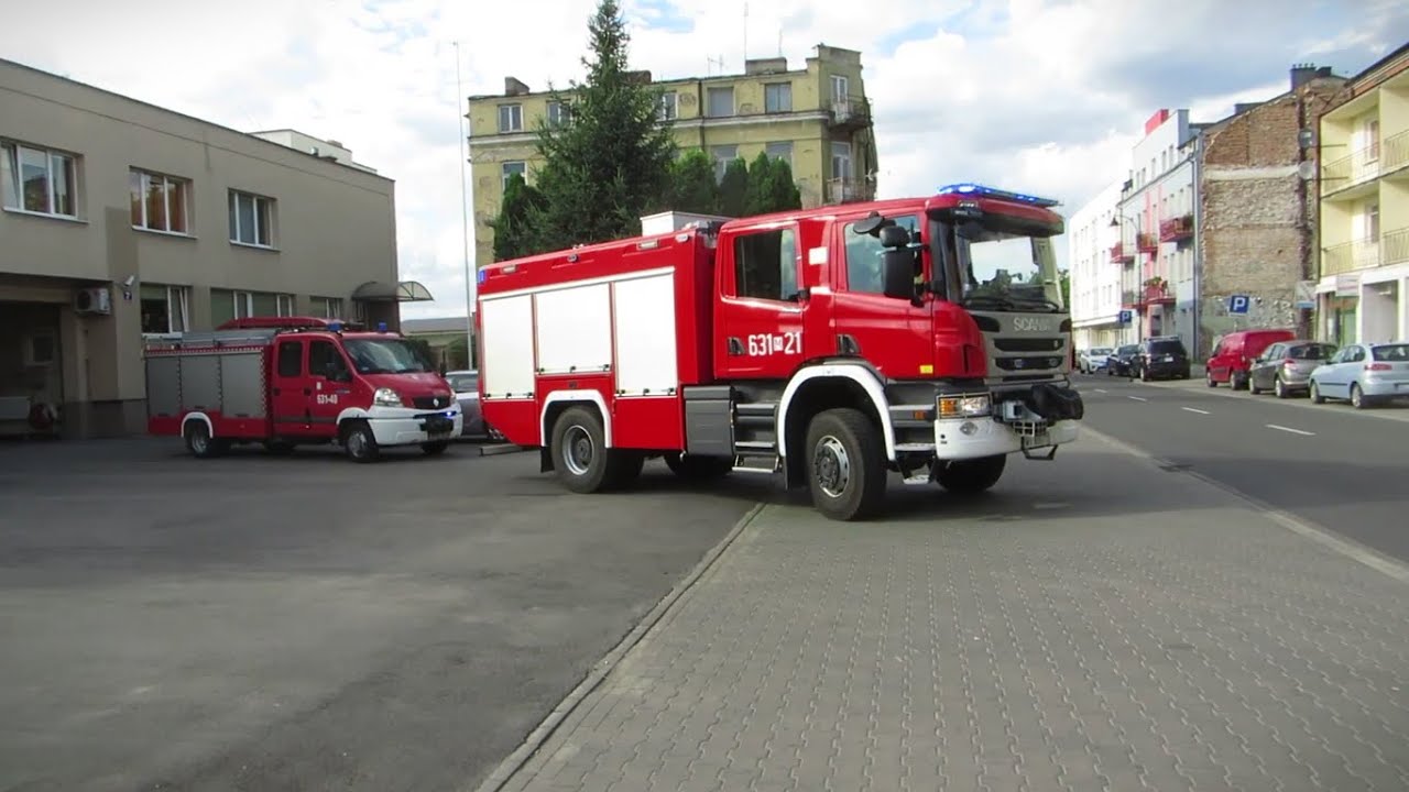 Straż Pożarna: Wyjazd alarmowy zastępów 631[M]21 - GBA 2,5/36 i 631[M ...