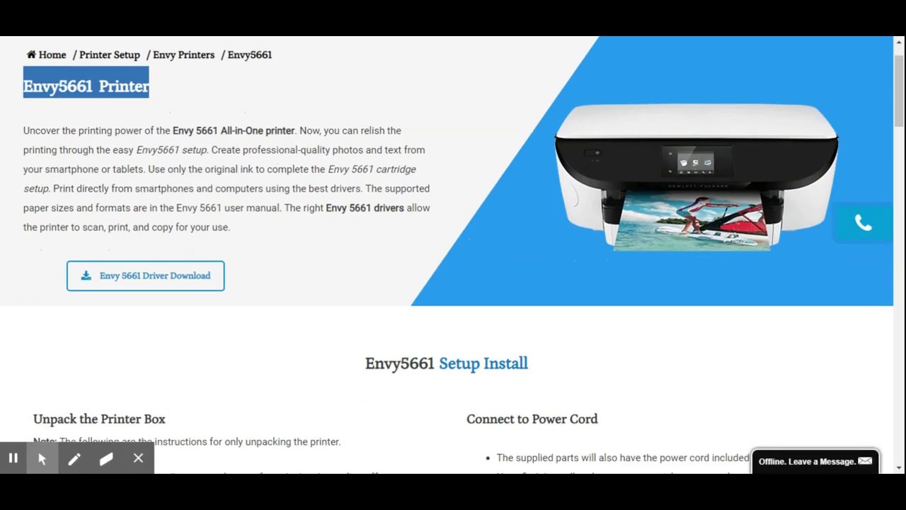 HP Envy 5661 Driver Download | Software Installation - YouTube