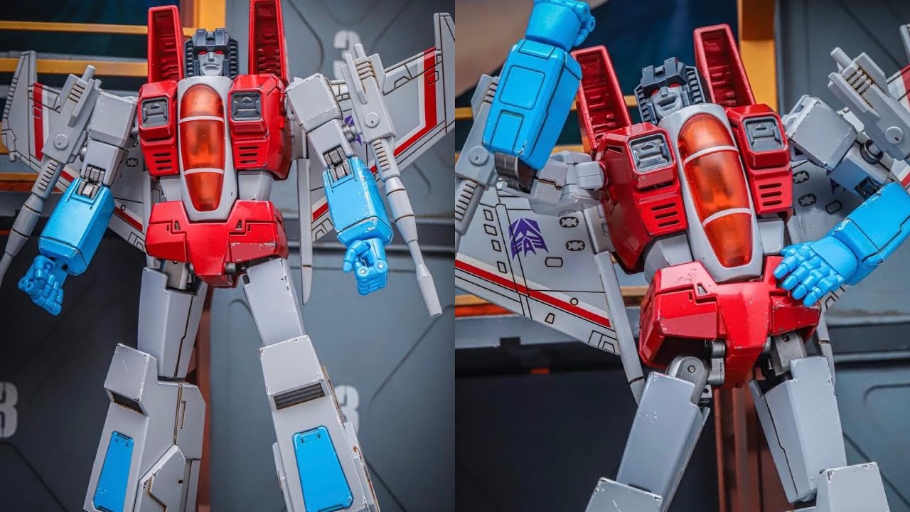 New Transformers Starscream G1 model kit action figure in hand images ...