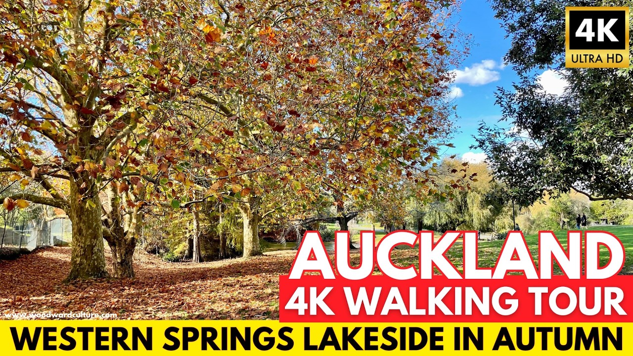 Western Springs Lakeside in Autumn | Auckland 4K Walking Tour New ...