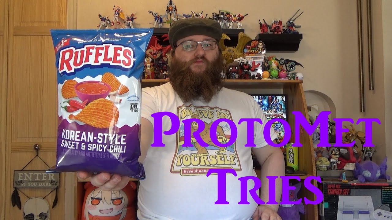 ProtoMet Tries Ruffles Korean Style Sweet & Spicy Chili - YouTube