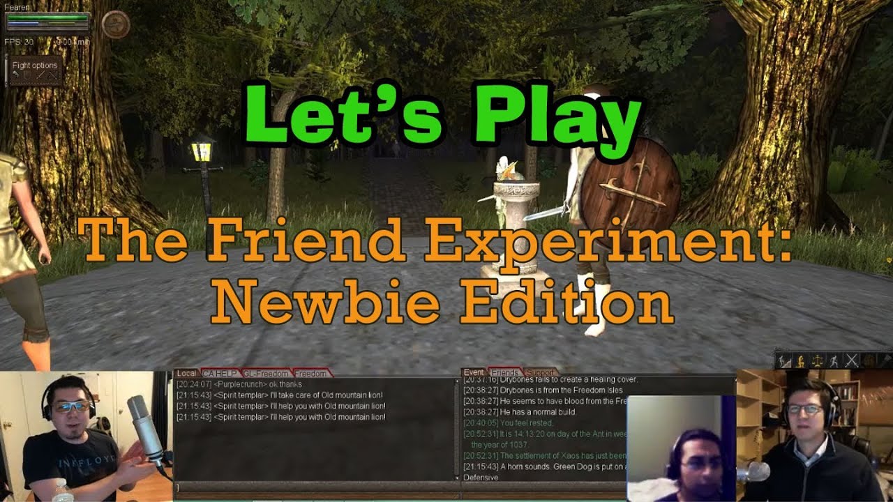 The Friend Experiment: Newbie Edition - YouTube