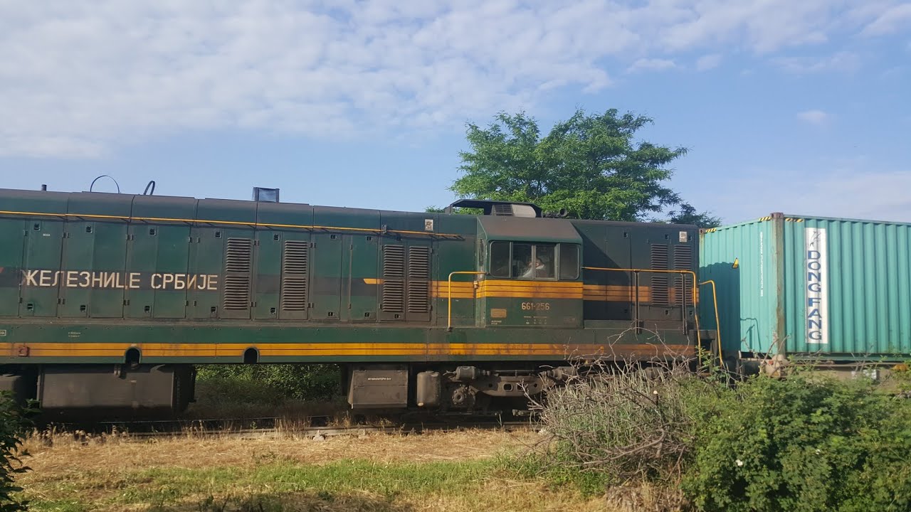 Locomotive SRB-SKG 661-256 "Kennedy" / COSCO Freight train (NS-PA ...